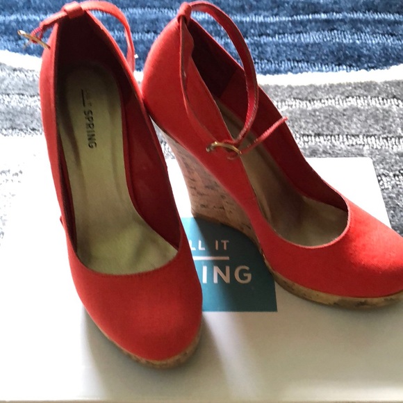 Shoes | Aldo Canvas Wedges | Poshmark